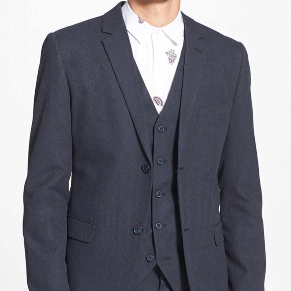 Topman | Suits & Blazers | Topman Navy Suit Jacket | Poshmark